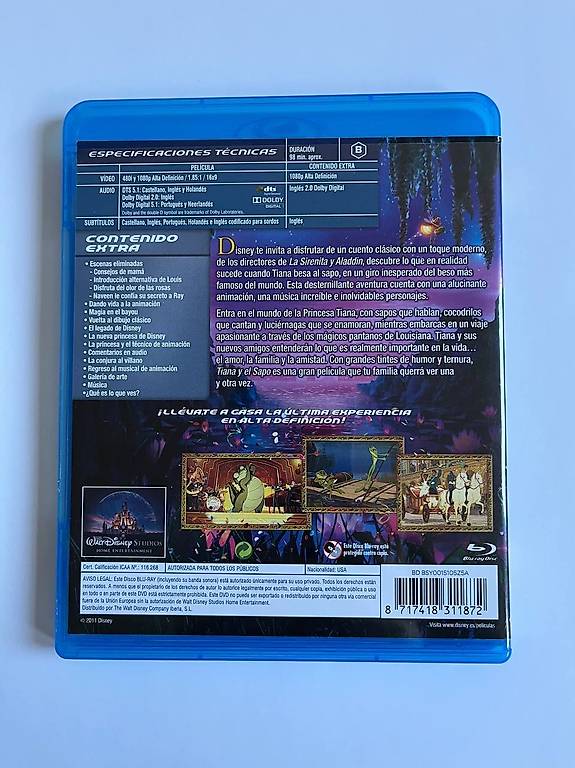 Tiana Y El Sapo Blu-Ray Canton Vaud - anibis.ch