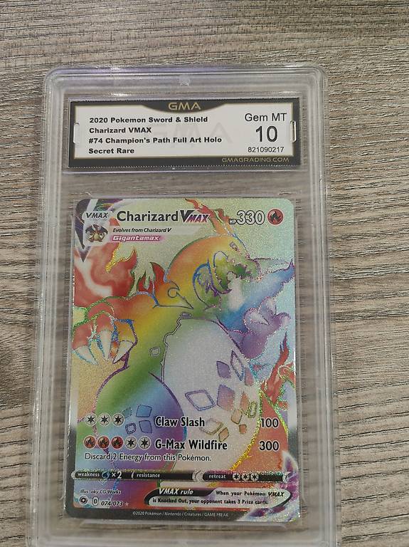 Dracaufeu Vmax Champion's Path 074/073 Rainbow Rare Canton Genève - anibis.ch