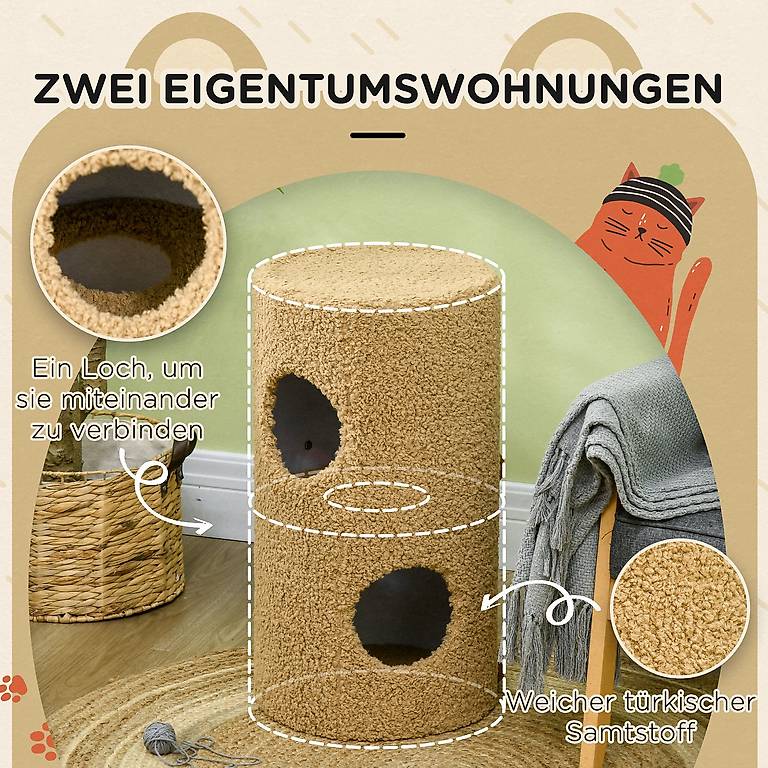 Kratztonne Kratzturm mit 2 Ebenen Höhe (Gratis Versand) 2 Canton Lucerne - anibis.ch