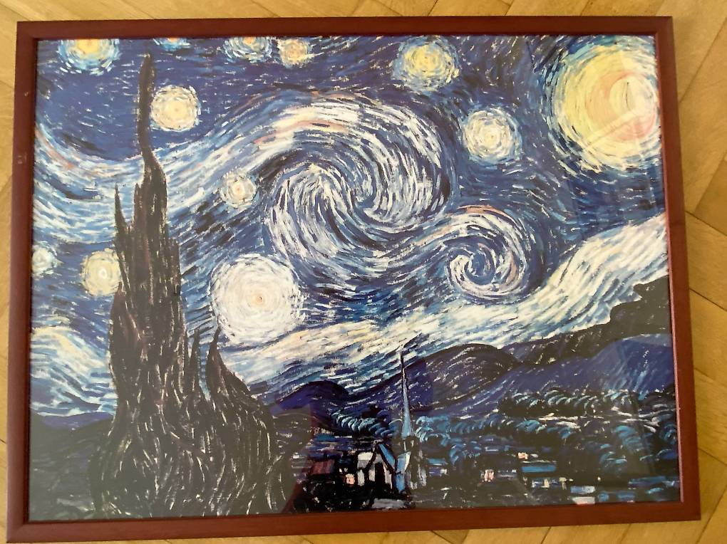 Tableau affiche Van Gogh avec cadre en bois Cantone Vaud - anibis.ch