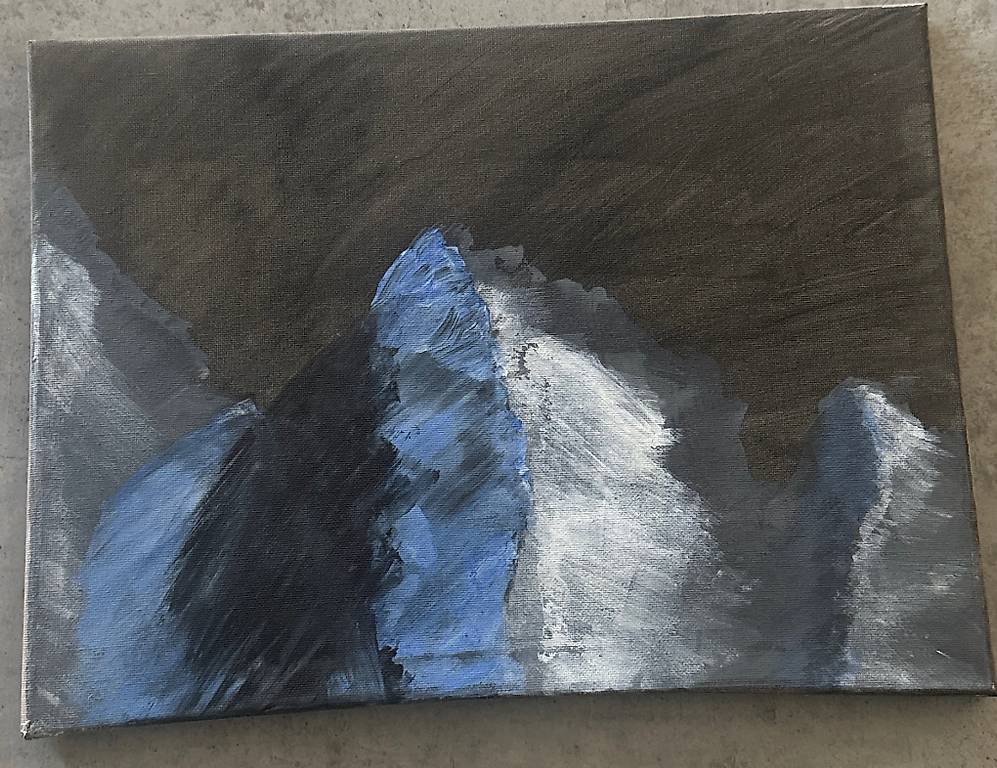 Tableau montagne artiste inconnu Canton Fribourg - anibis.ch