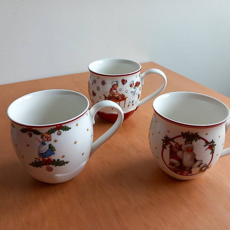 3 Tasses de Noël Villeroy & Boch, avec coupelles Canton Genève - anibis.ch