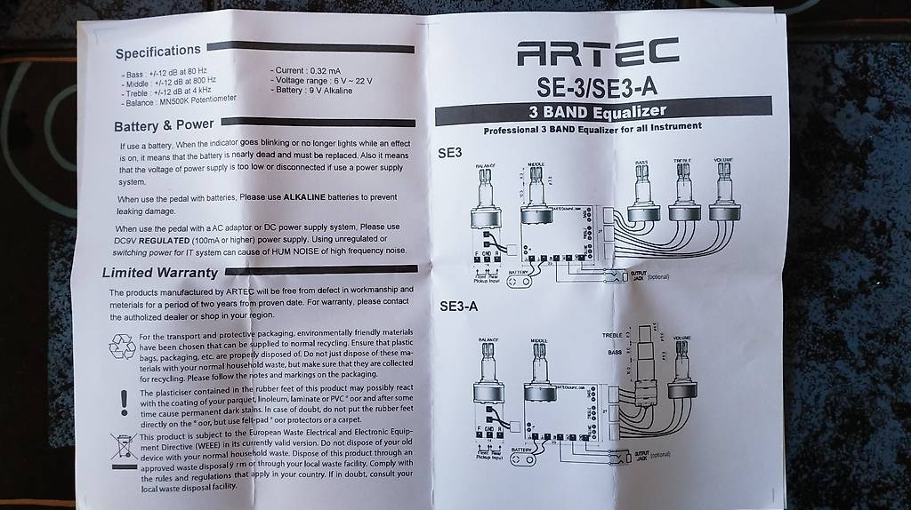 ARTEC SE3-A 3 BAND Equalizer Canton Vaud - anibis.ch