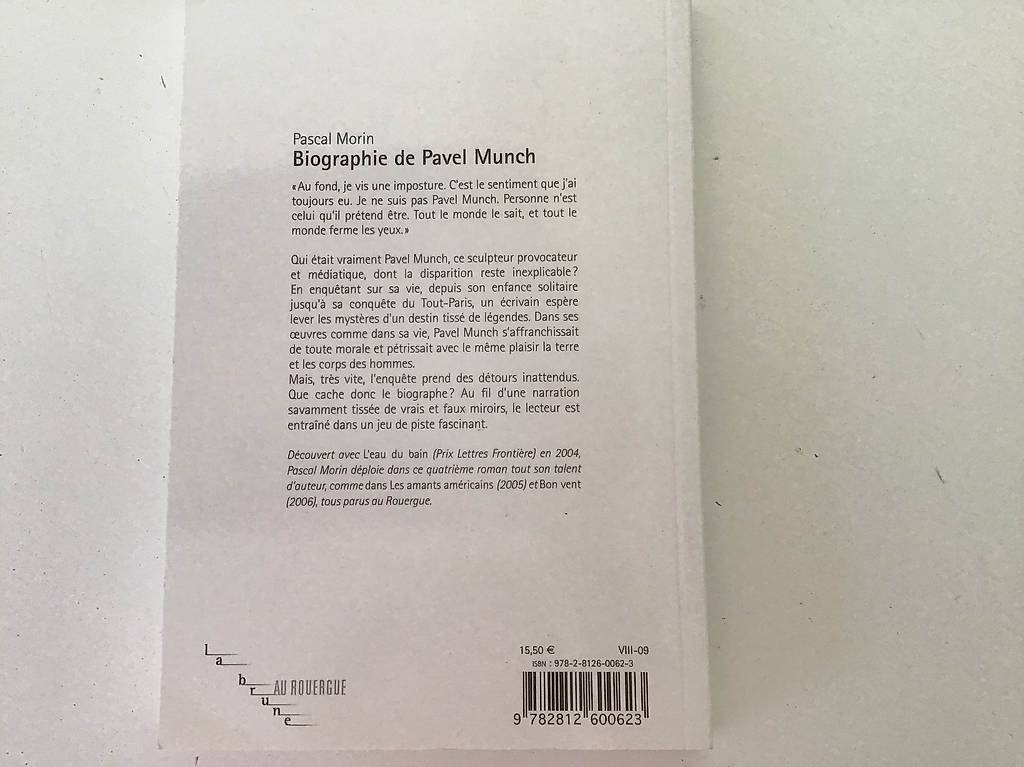 Biographie de Pavel Munch de Pascal Morin Canton Vaud - anibis.ch