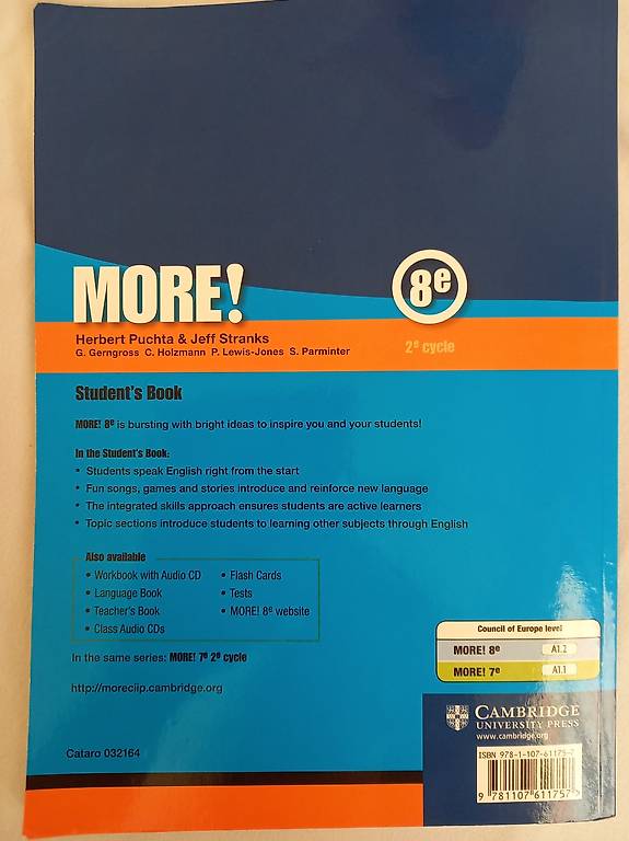 Mire 8e Student's Book Cambridge Canton Neuchâtel - anibis.ch