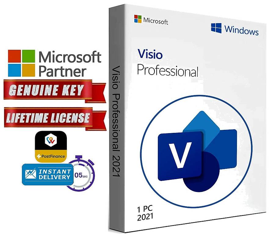 Microsoft Visio 2021 Professional | Retail ESD DEUTSCH Cantone Zurigo ...