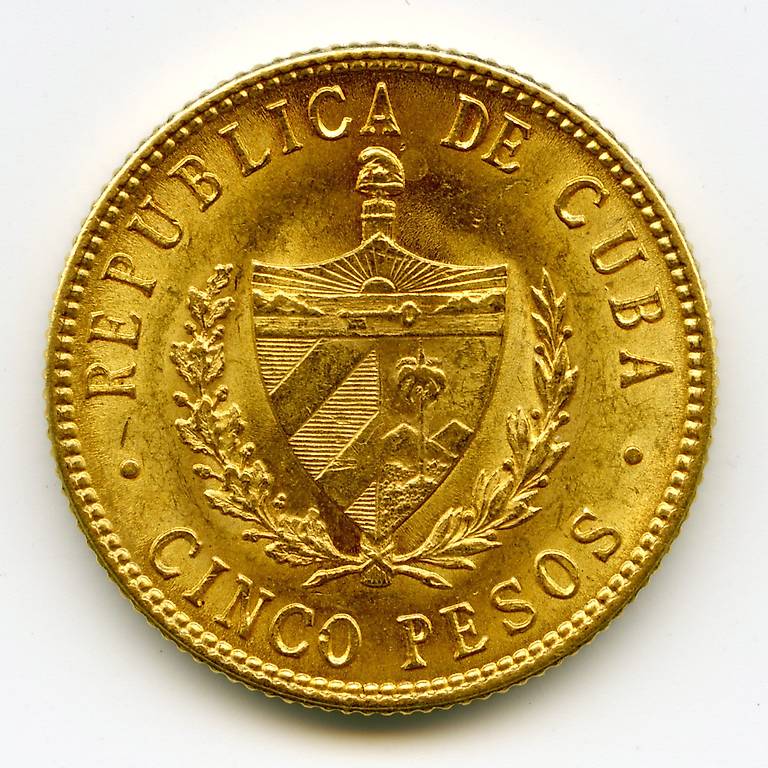 Cuba - 5 Pesos - 1915 - Pièces de collection en or Canton Jura - anibis.ch