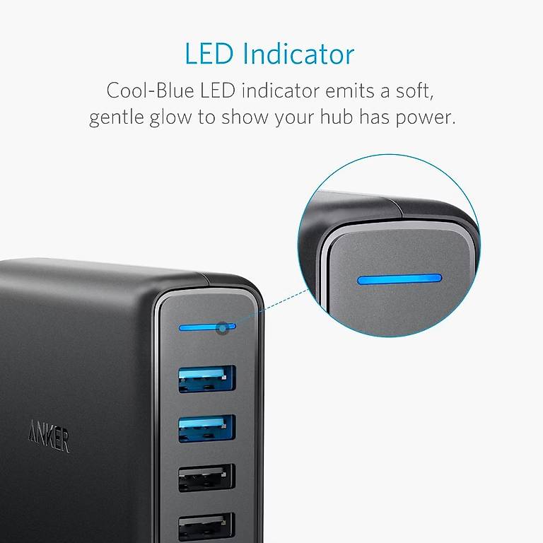 Hub de recharge USB - Anker PowerPort Speed 5 im Kanton Waadt - anibis.ch