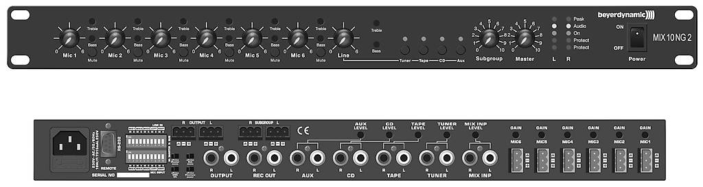 Table de mixage au format rack 19 pouces Beyer MIX 10NG2 im Kanton ...