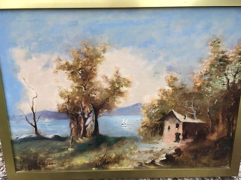 Peinture sur toile de Edouard Moreillon. im Kanton Wallis - anibis.ch