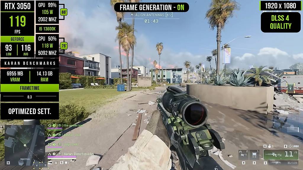 PC Gaming Intel i5 4,10 GHz, RTX 3050 8 Go, SSD 512 Go, 16 G Canton ...