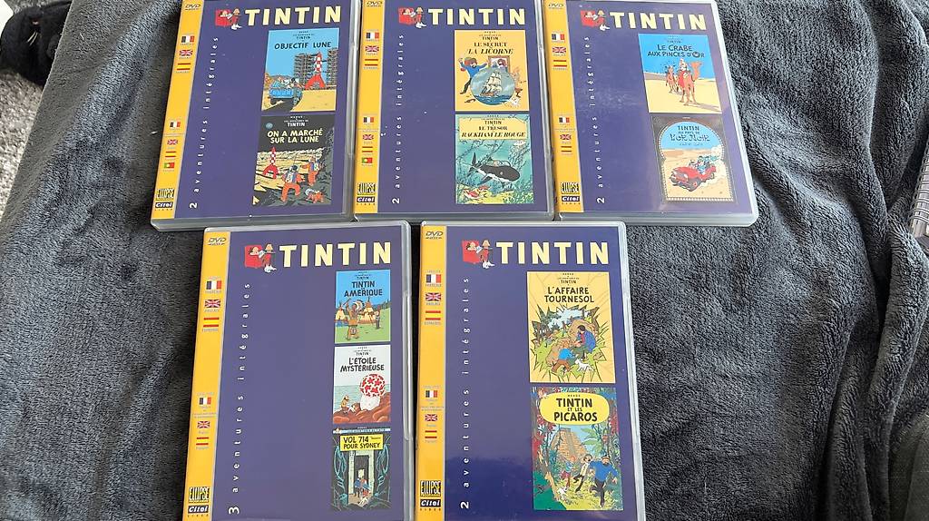 Lot de 5 DVD Tintin Canton Vaud - anibis.ch