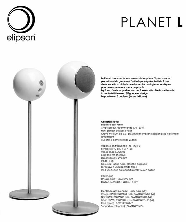 Elipson Planet L + pieds design iconique, son étonnant im Kanton Bern ...