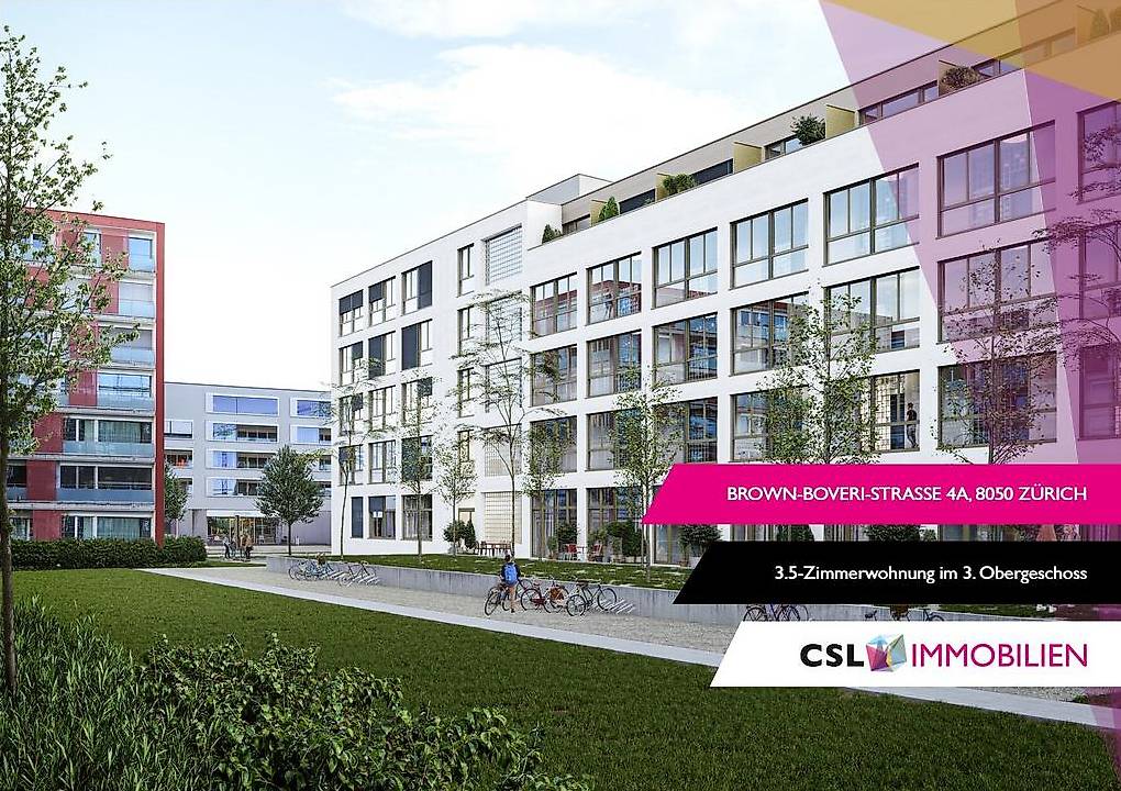 3.5 Zimmerwohnung im Herzen von Oerlikon im Kanton Zürich mieten ...