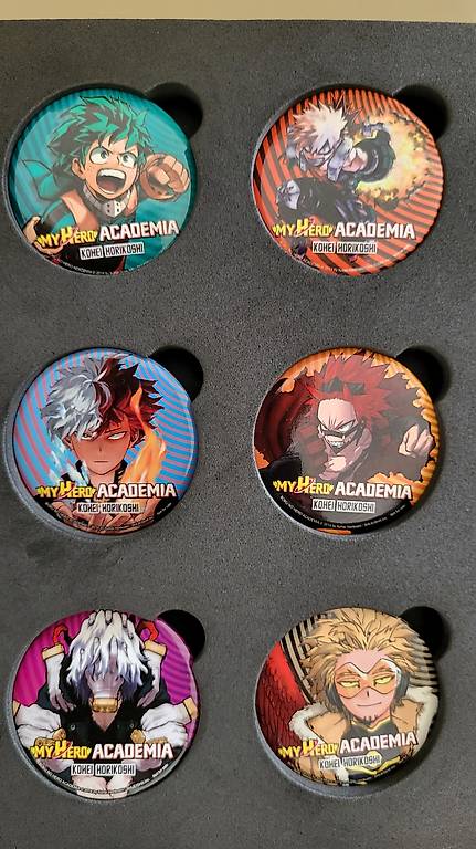 Badgebook 12 badges My Hero Academia et Jujustu Kaise neuf Canton Vaud ...
