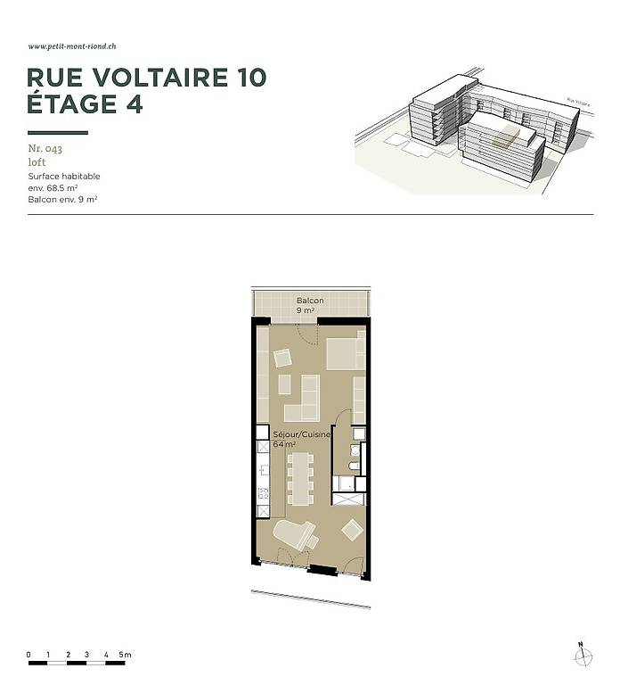 Charmant loft de 68 m2 moderne à Lausanne sous-gare Canton Vaud louer ...