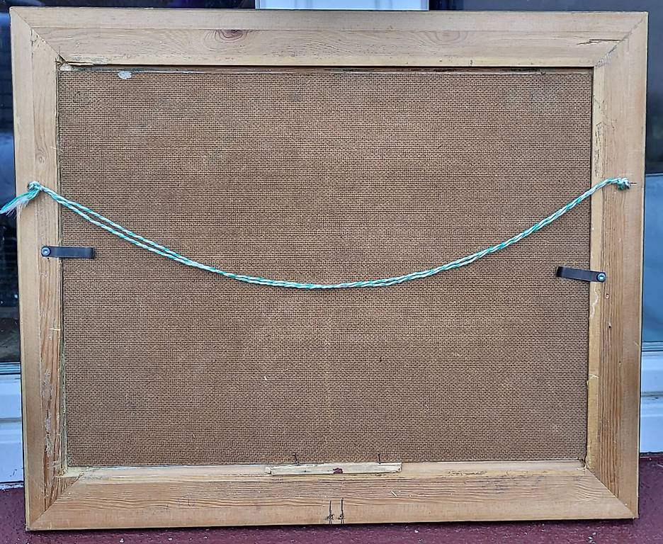 Tableau. Huile sur panneau, signé Giuseppe Bonacina . Canton Vaud ...