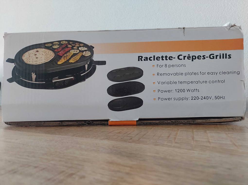 Raclette - crêpes - grill électrique 4-en-1 (8 personnes) im Kanton ...