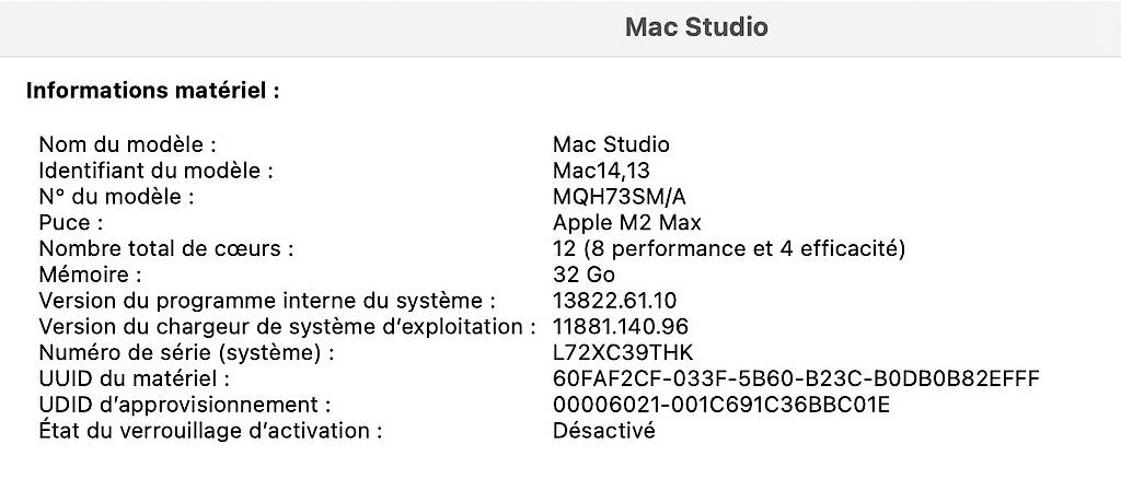Mac Studio M2 Max Canton Fribourg - anibis.ch