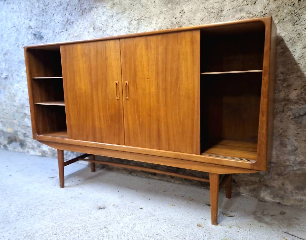 Enfilade scandinave années 60 en teck Clausen & Son Danemark Canton ...