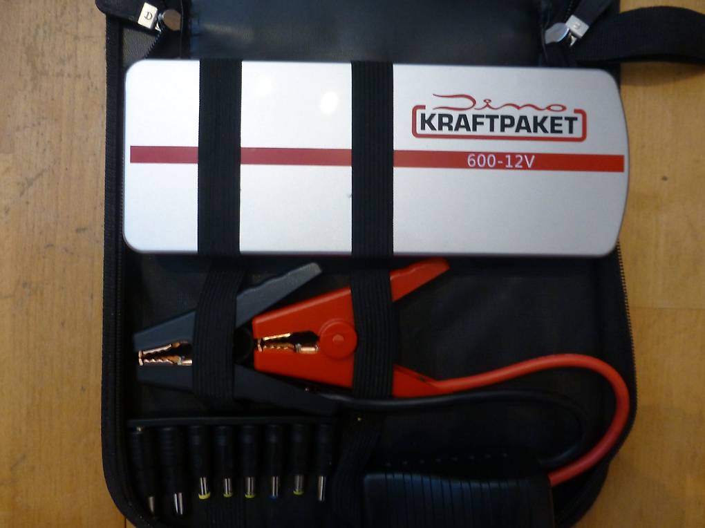 Kraftpaket Dino 600 - 12V Motorenstarthilfe und Powerbank Canton ...