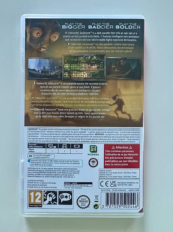 Oddworld Soulstorm - Switch Canton Vaud - anibis.ch