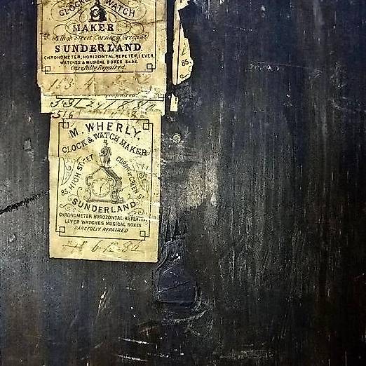 Horloge murale victorienne anglaise 1860 Mitchell Sunderland Canton ...