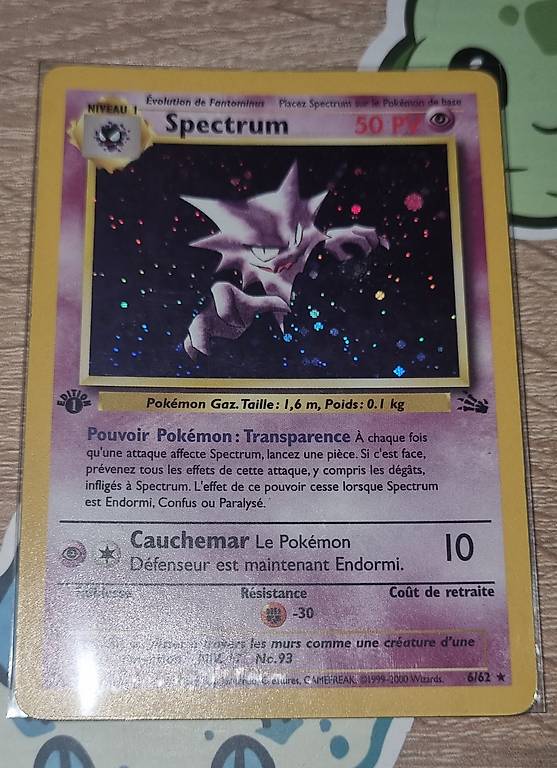 Carte pokémon Spectrum holo ed1 Fossile Canton Valais - anibis.ch