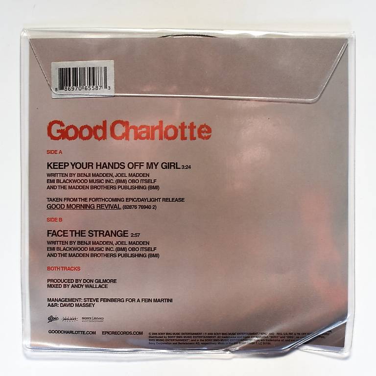 Good Charlotte - Keep Your Hands off My Girl (Picture Disc) Canton Vaud ...