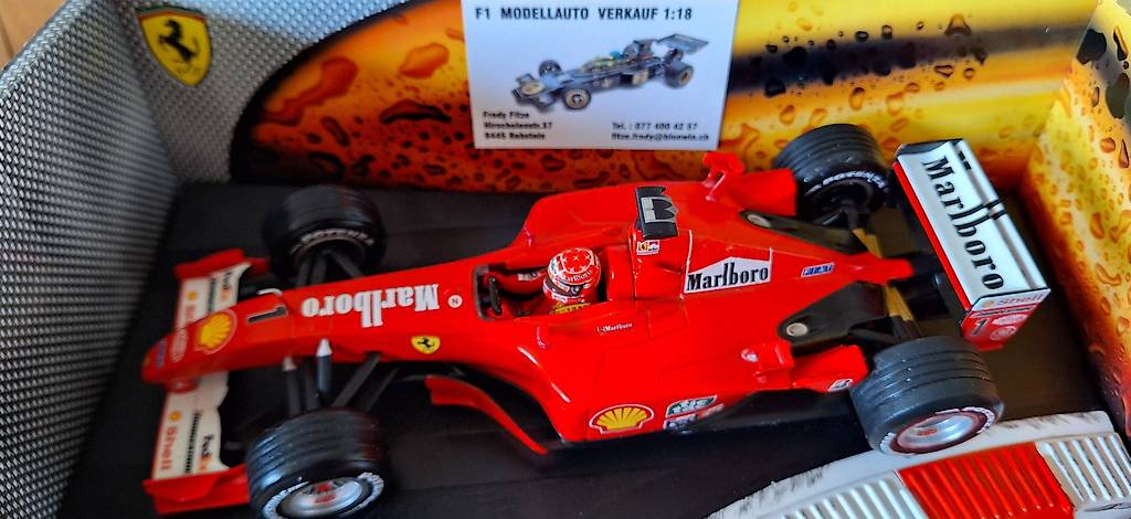 Ferrari F2001 Michael Schumacher F1 mit Marlboro Decals 1:18 Canton ...
