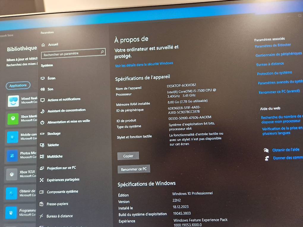 HP 800 G3 (i5-7500 - 8GB RAM - 256GB) Win10 Pro - Office2016 Canton ...