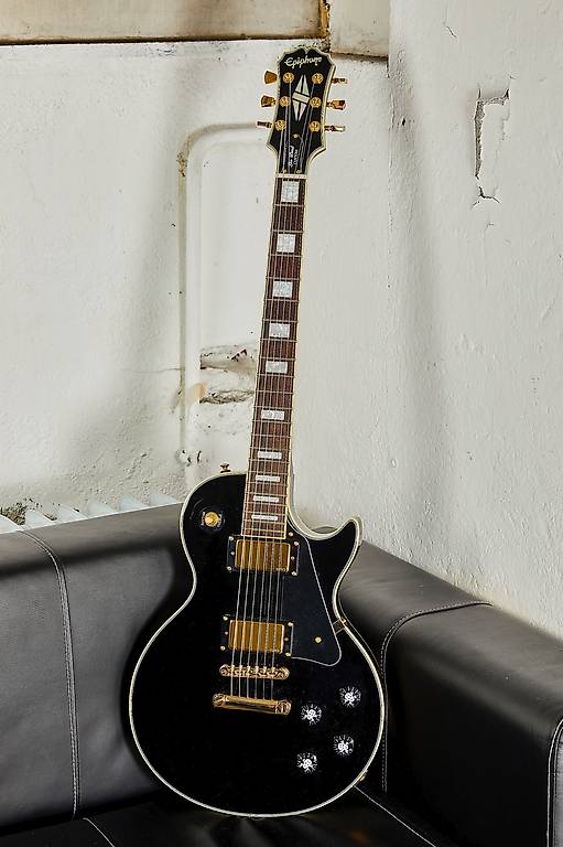 Les Paul Custom Ebony - Pickup Activ EMG 81/85 - Look Gibson Canton ...