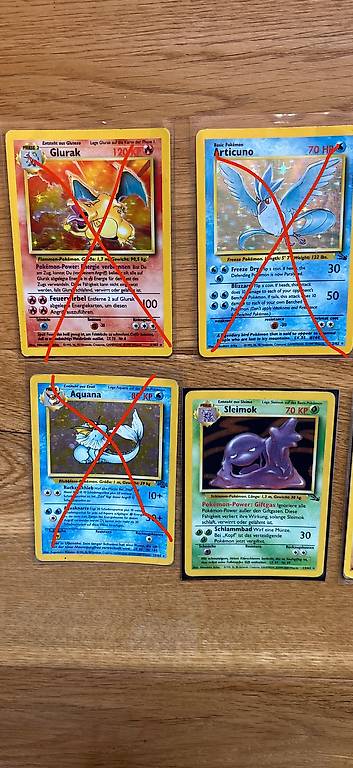 Lot Cartes Pokémon Holo Jungle, Base set, Neo Genesis... Canton ...