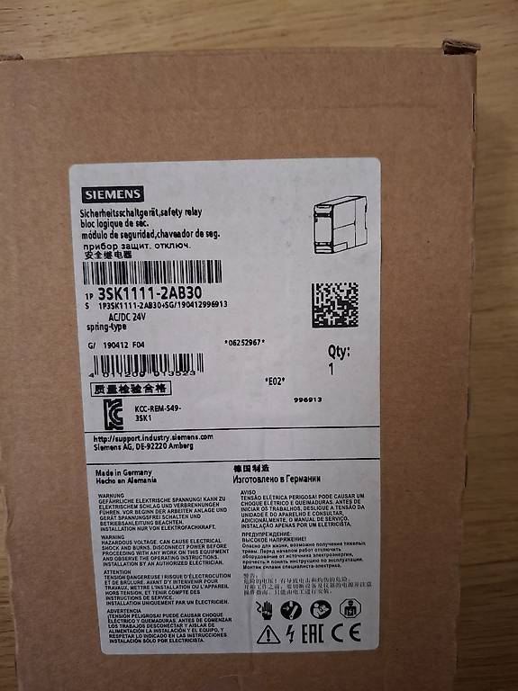 Siemens sicherheitsschaltgerät 3SK1111-2AB30 Canton Berne - anibis.ch