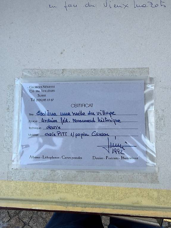 Lithographie de George Nemeth Canton Valais - anibis.ch