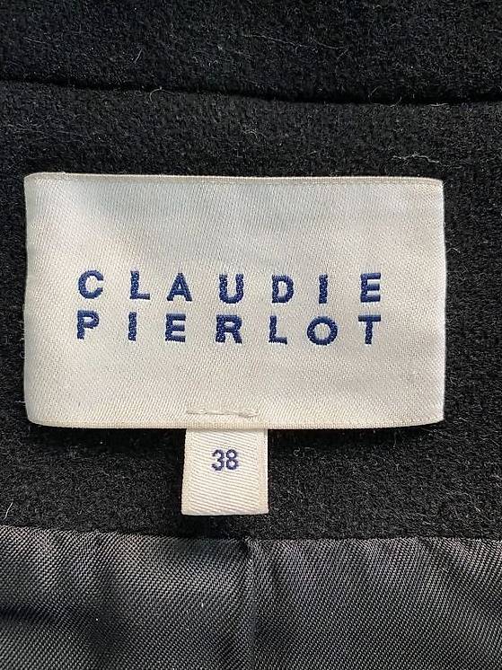 Manteau noir fourrure Claudie Pierlot Canton Genève - anibis.ch