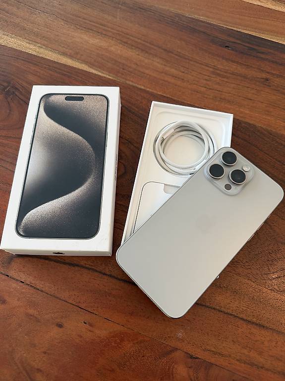 iPhone 15 Pro Max 256 GB ? Natural Titanium ? Top Zustand im Kanton St ...