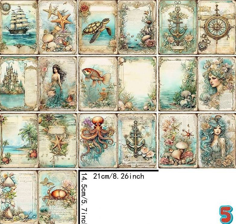 10 Blätter A5 Vintage Reto Papier - (5 Muster) Canton Saint-Gall ...