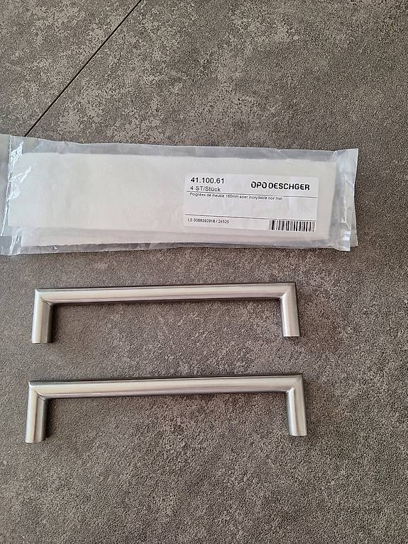 2 Poignées de meuble Inox neuve Opo Oeschger Canton Valais - anibis.ch
