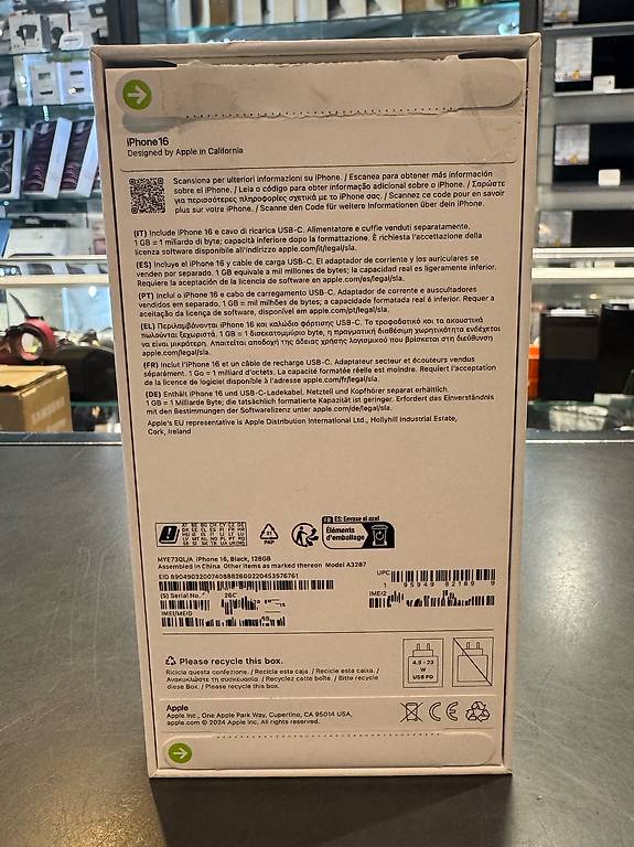 Apple iPhone 16 Black 128gb, Neuf, Réf 024397 Canton Genève - anibis.ch