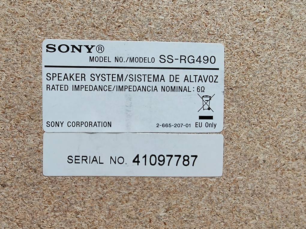 2x Enceintes Sony SS-RG490 en très bon état Canton Vaud - anibis.ch