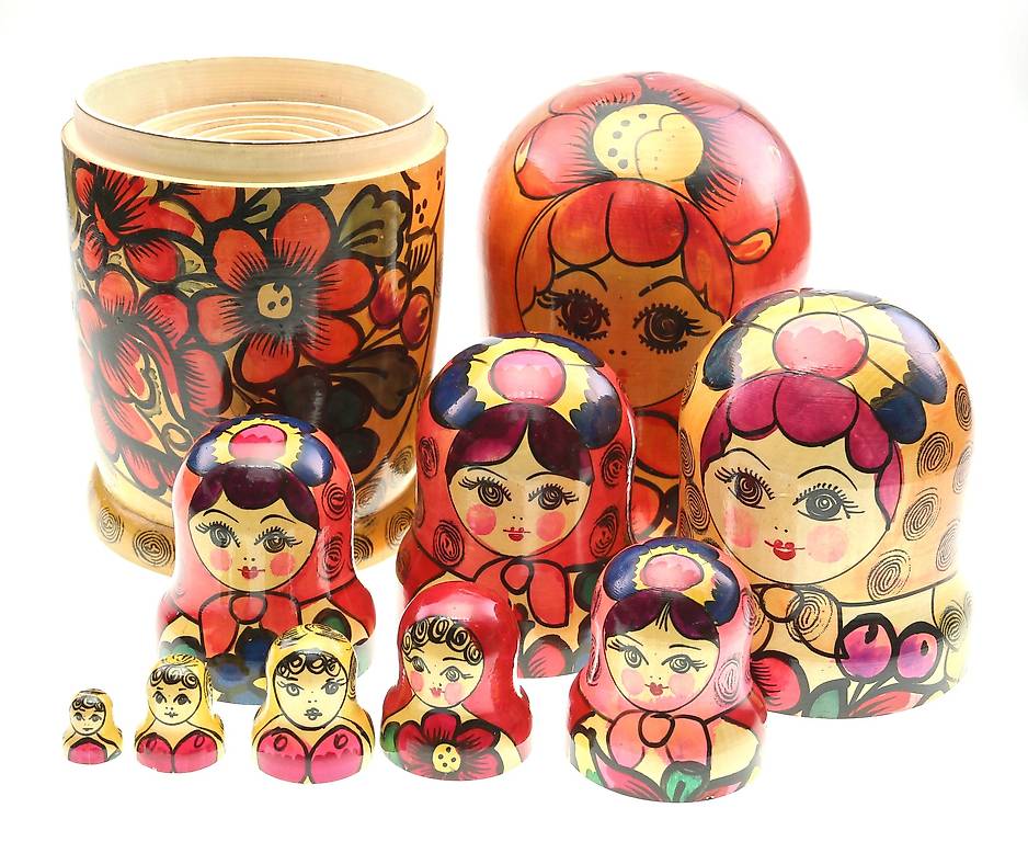 10 teilige Babuschka Matrjoschka Matroschka 33.2 cm gross im Kanton ...