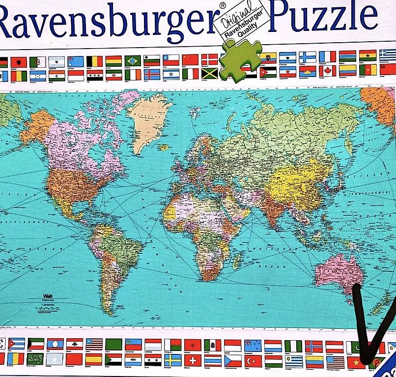 Puzzle 1000 p. Planisphère Canton Vaud - anibis.ch