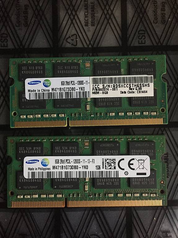 2x RAM 8GB DDR3L 1600 MHz PC3-12800S (MAC et PC) Canton Vaud - anibis.ch