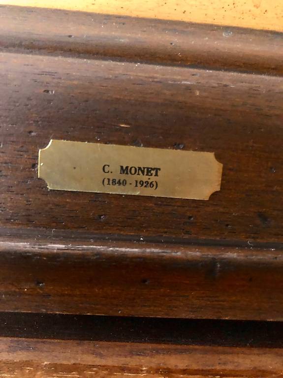 Tableau de C. Monet « le Pavé de Chailly » Canton Vaud - anibis.ch