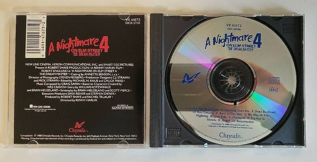 A NIGHTMARE ON ELM STREET 4 : THE DREAM MASTER SOUNDTRACK OS Canton ...
