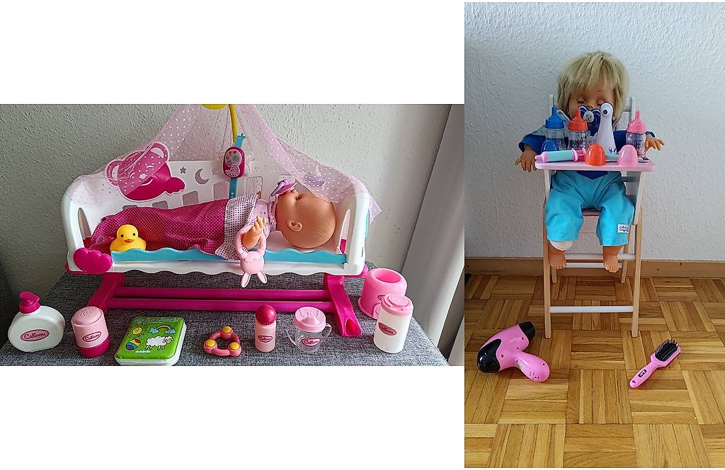 Poupon Nenuco dort avec moi + Cicciobello Bobo + accessoires Canton ...