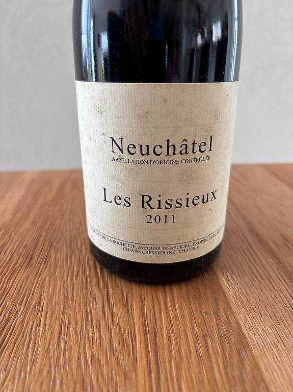 Pinot Noir "Les Rissieux" 2011, Jacques Tatasciore Canton Neuchâtel ...