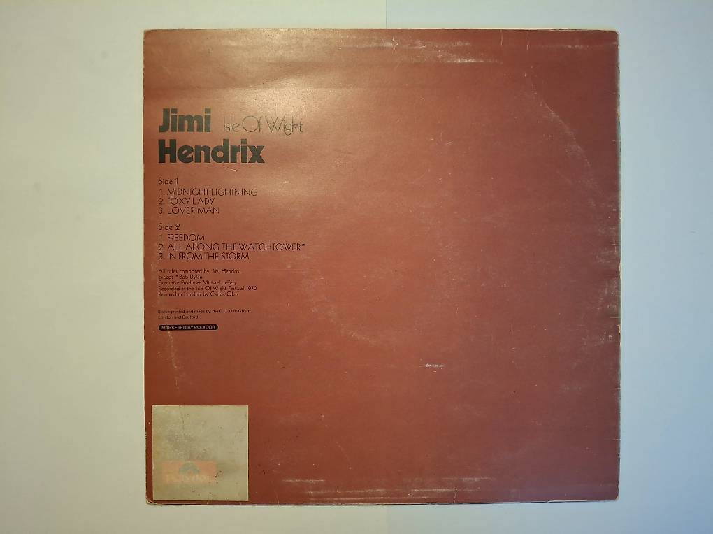 Jimi Hendrix - Vinyle 1971- Isle of Wight im Kanton Genf - anibis.ch