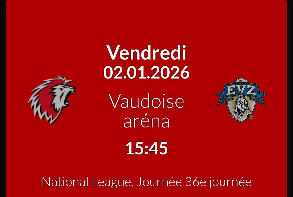 2 places assises LHC - ZUG 2.01 Canton Vaud - anibis.ch